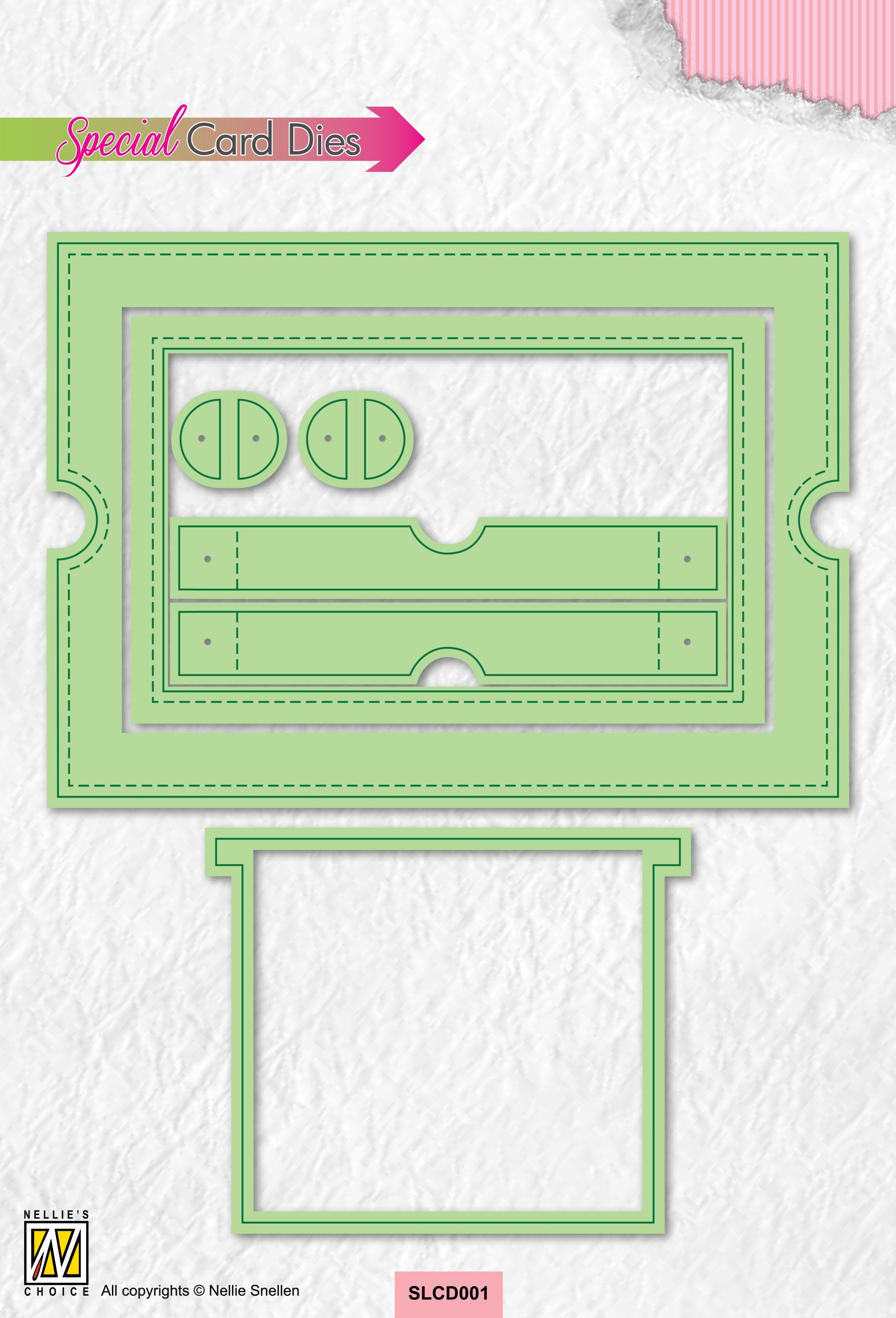 Nellie Snellen Sliding Card - Craft Die Set SLCD001 - 123Stitch