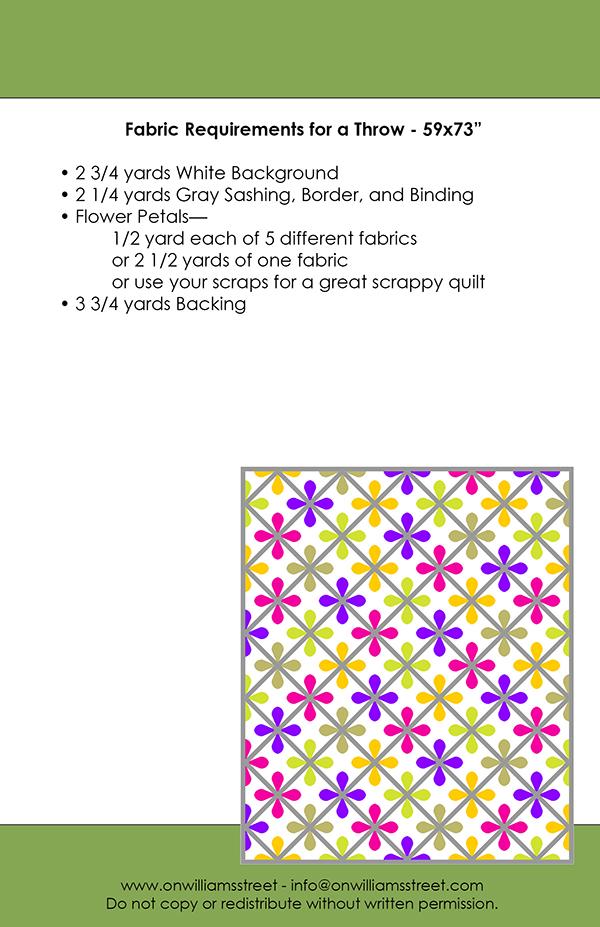 On Williams Street Dusklight - Quilt Pattern - 123Stitch