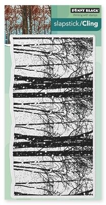 Penny Black Snowy Grove - Slapstick Cling Rubber Stamp 40-418 - 123Stitch