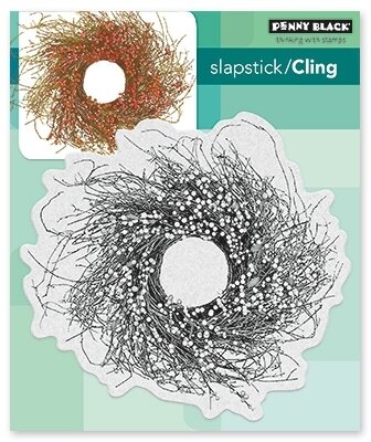 Penny Black Pine Burst - Slapstick Cling Rubber Stamp 40-490 - 123Stitch