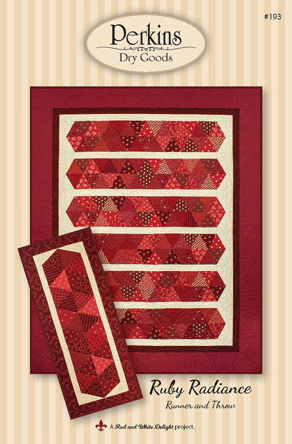 Perkins Drygoods Ruby Radiance - Quilt Pattern - 123Stitch