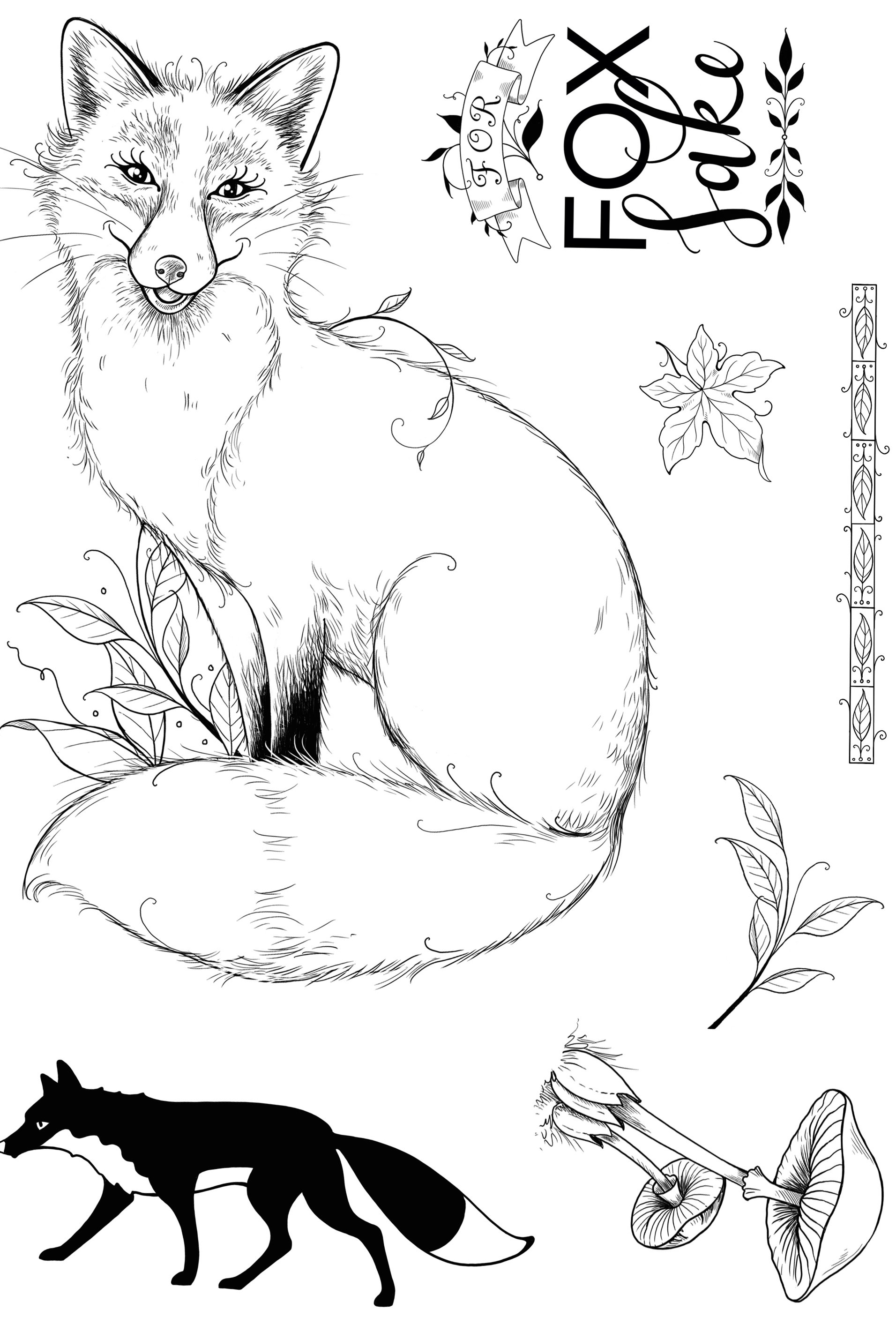 Pink Ink Designs Foxtastic - Fauna Series - Clear Stamp Set - 123Stitch
