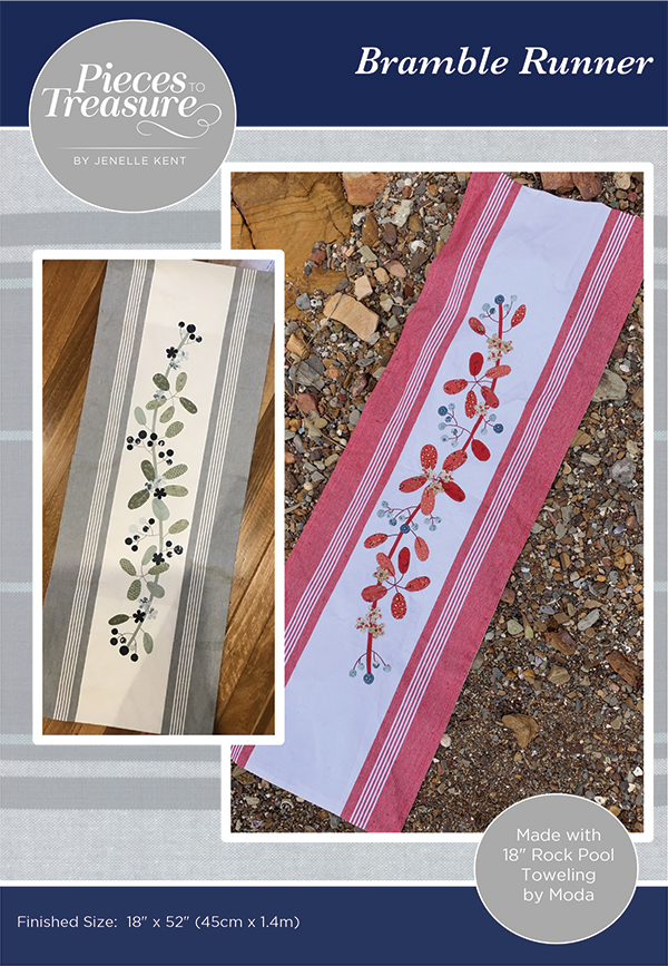 Pieces To Treasure Bramble Runner - Quilt Pattern - 123Stitch