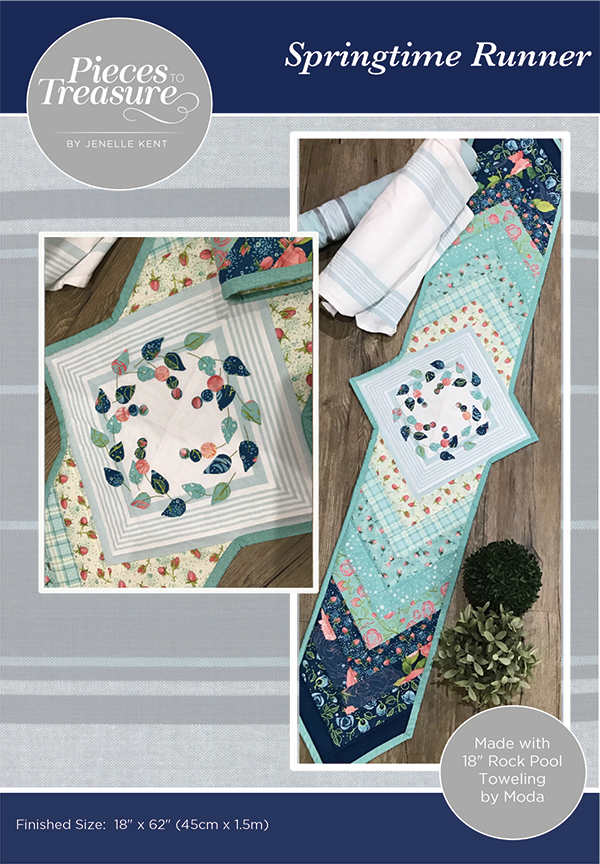 Pieces To Treasure Springtime Runner - Quilt Pattern - 123Stitch