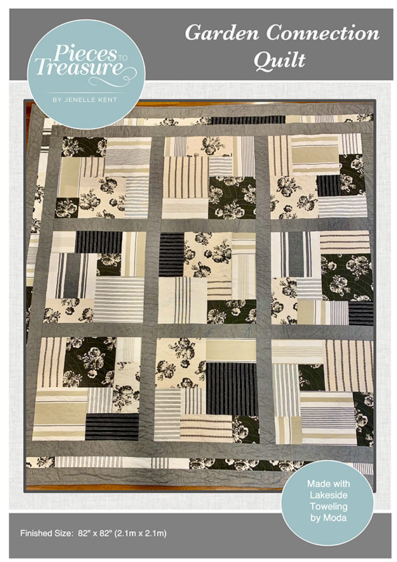 Pieces To Treasure Garden Connection Quilt - Quilt Pattern - 123Stitch