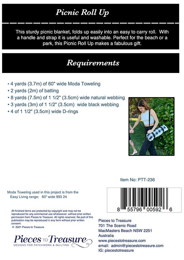 Pieces To Treasure Picnic Roll Up - Quilt Pattern - 123Stitch