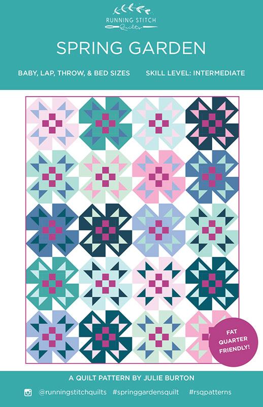 Running Stitch Quilts Spring Garden - Quilt Pattern - 123Stitch