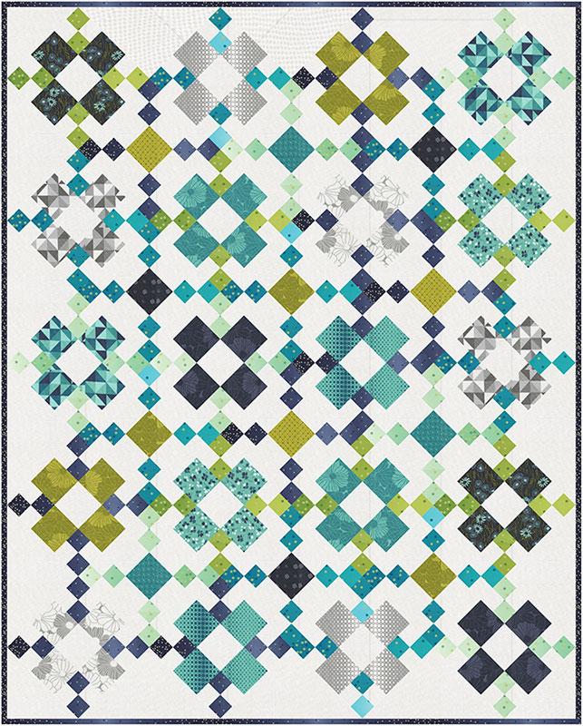 V and Co Sea Glass - Quilt Pattern - 123Stitch