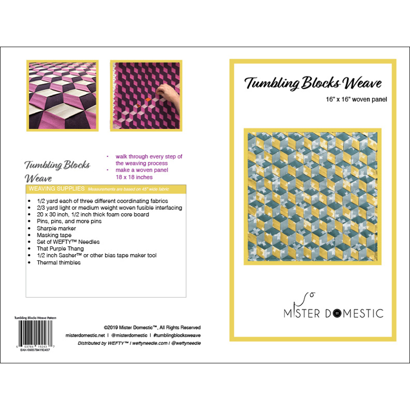 Wefty Tumbling Blocks Weave - Quilt Pattern - 123Stitch